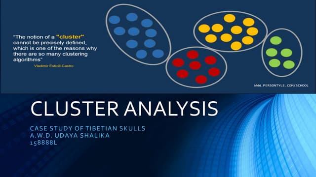 Cluster Validation Pptx Physics Science