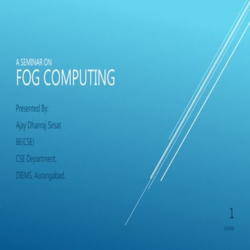 Introduction To Fog Computing Pptx Computer Networking Computing 3263