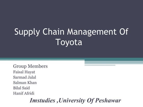 Tqm in Toyota | PPT