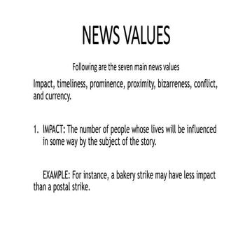 News Values | PPTX