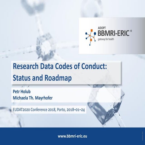 Research Data Codes of Conduct - Status and Roadmap | PPT