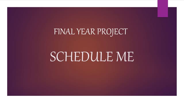 Fyp presentations format | PPTX