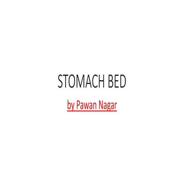 Stomach bed | PPTX