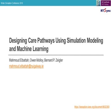 Designing Care Pathways Using Simulation Modeling and Machine Learning ...