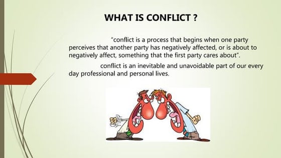 conflict | PPT