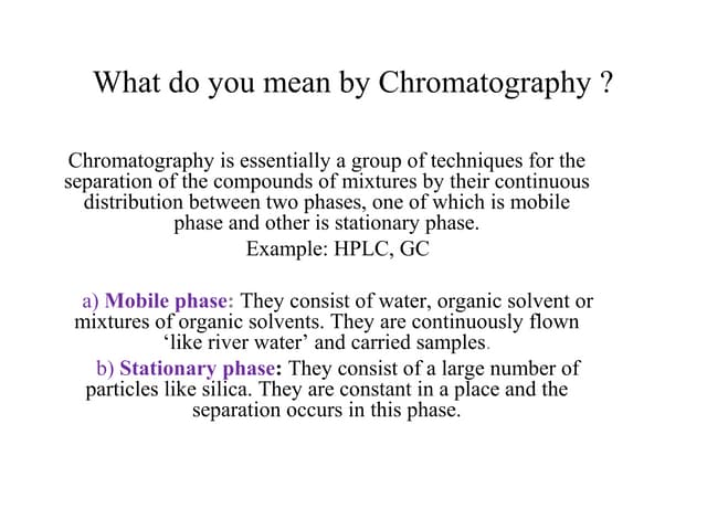 HPLC-High Performance Liquid Chromatography | PPTX