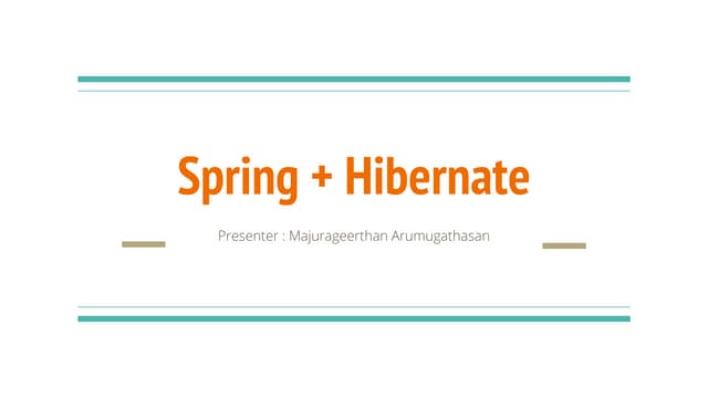 Spring Mvc 5 And Hibernate 5 Integration Pptx Web Development Internet 7024