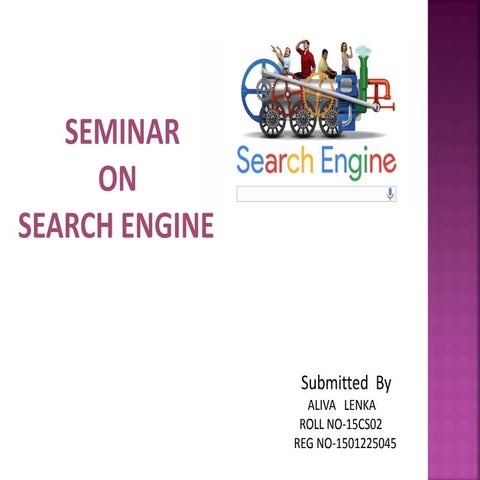 Components of a search engine | PPTX