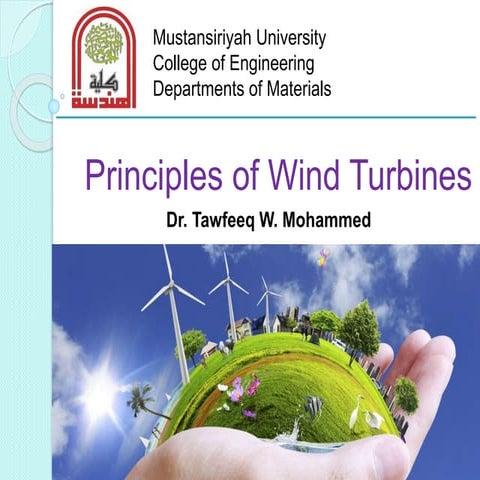 Principles of wind turbines | PPTX