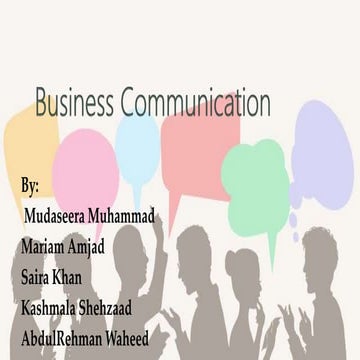 Business Communication Presentation Slides | PPTX