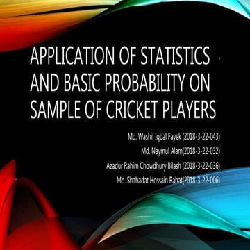 Statistics and Basic Probability | PPT