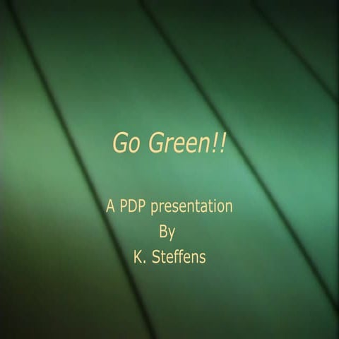 Presentation 1-go green | PPT