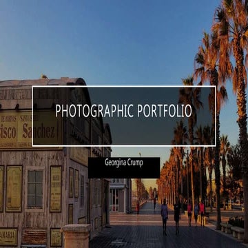 Presentation of a selection of previous photography work | PPT