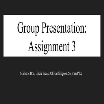 Group Presentation | PPT