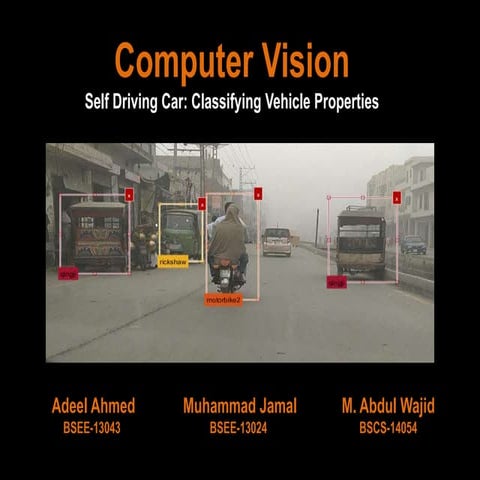 SELF DRIVING CAR: CLASSIFYING VEHICLE PROPERTIES | PPT