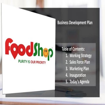 Food Shop Spot Selling Sales Force Program | PDF