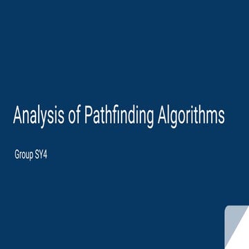 Analysis Of Pathfinding Algorithms Ppt 5710