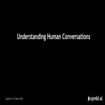 Understanding Human Conversations with AI | PDF