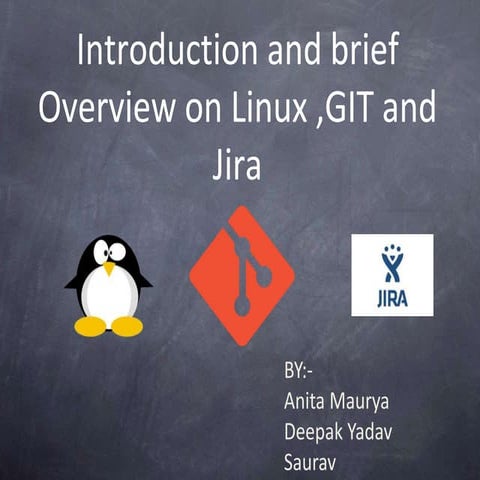 Presentation for git jira and linux | PPT
