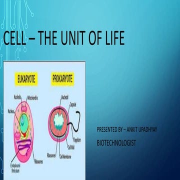 #Cell-Unit Of Life | PPTX