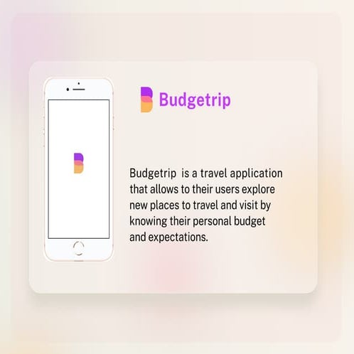 Budgetrip App iOS | PPT