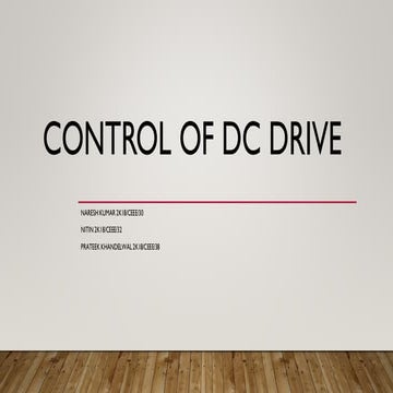 DC drives | PDF
