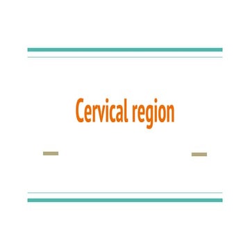 Cervical region | PPTX