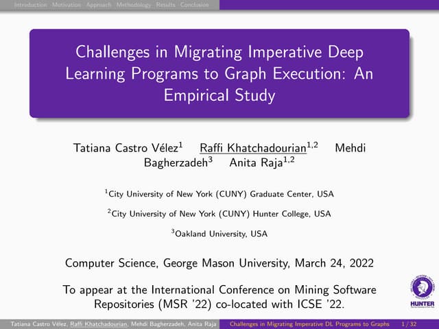 Challenges In Migrating Imperative Deep Learning Programs To Graph