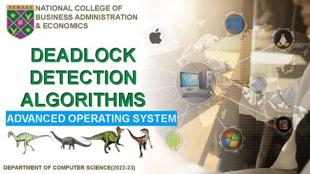 Deadlock Detection Algorithm Ppt 4186