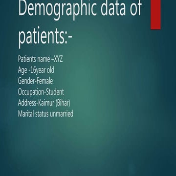 Physiotherapy Case presentation | PPTX