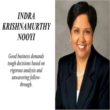 INDRA KRISHNAMURTHY NOOYI | PPT