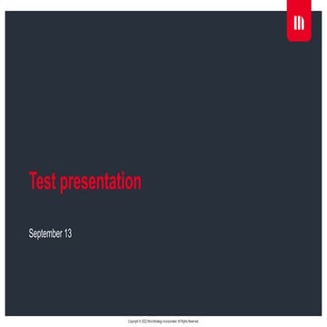 Test presentation | PPT