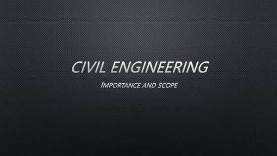 A comprehensive overview of civil engineering.pdf | Civil Engineering ...