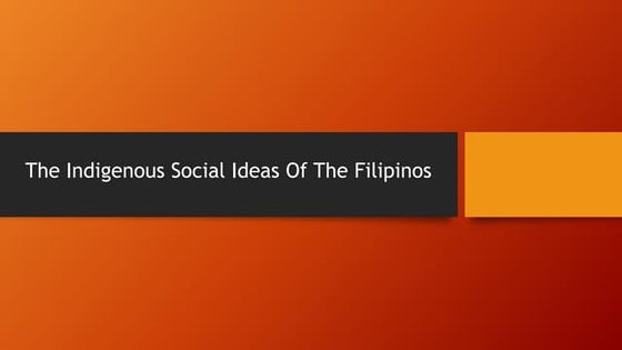 Filipino core values | PPT