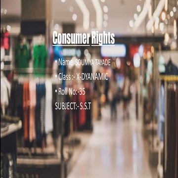 Consumer Rights | PDF