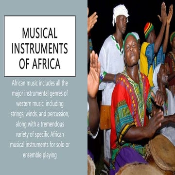 Musical instruments( Idiophones ) of Africa | PPTX