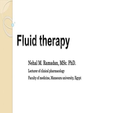 Basics of fluid therapy | PPT