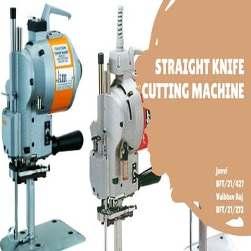 STRAIGHT KNIFE CUTTING MACHINE SPME | PDF