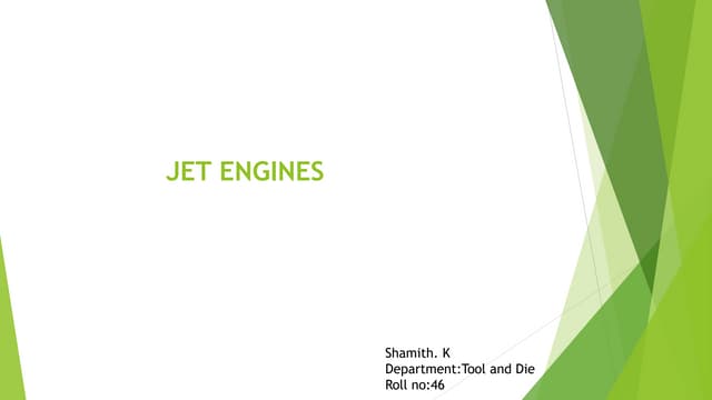 best ppt on jet engines | PPTX