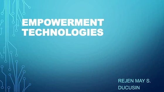 LESSON 4 - empowerment technologies grade 12 | PPTX
