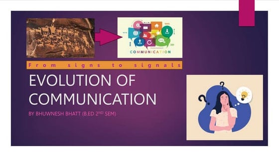 The evolution of communication | PPT