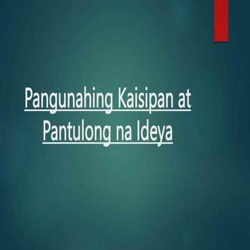 Pangunahing Kaisipan.pptx