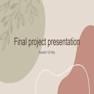 Final project presentation Presentation.pptx