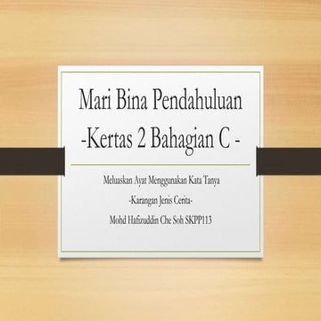 Pendahuluan Karangan Sekolah Rendah Pptx Pptx