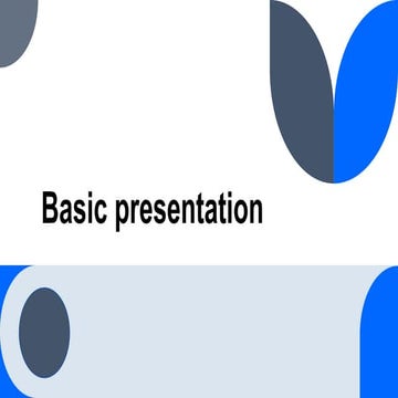 Basic presentation template by microsoft | PPT
