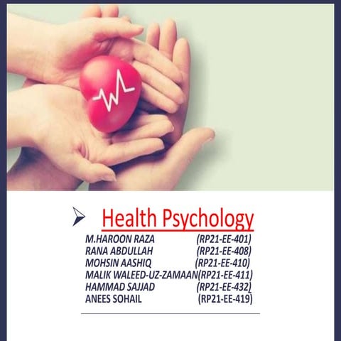 Health Psychology Presentation Simplified | PPT