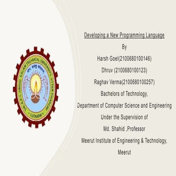 Presentation on coding language name basica | PPT