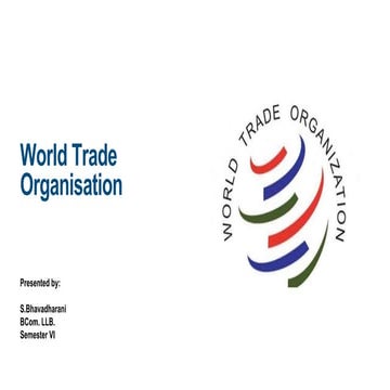 World trade organization slide share in ppt | PPT