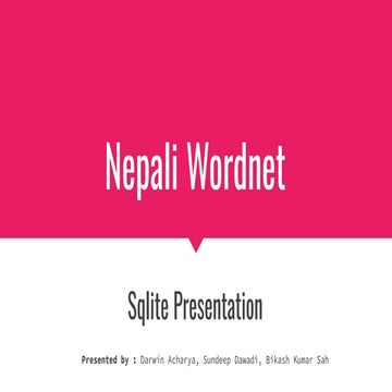 presentation_of_Nepali wordnet using sqlite.pdf