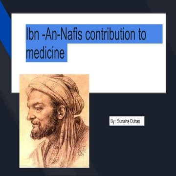 Ibn an nafis contribution to medicine.pptx